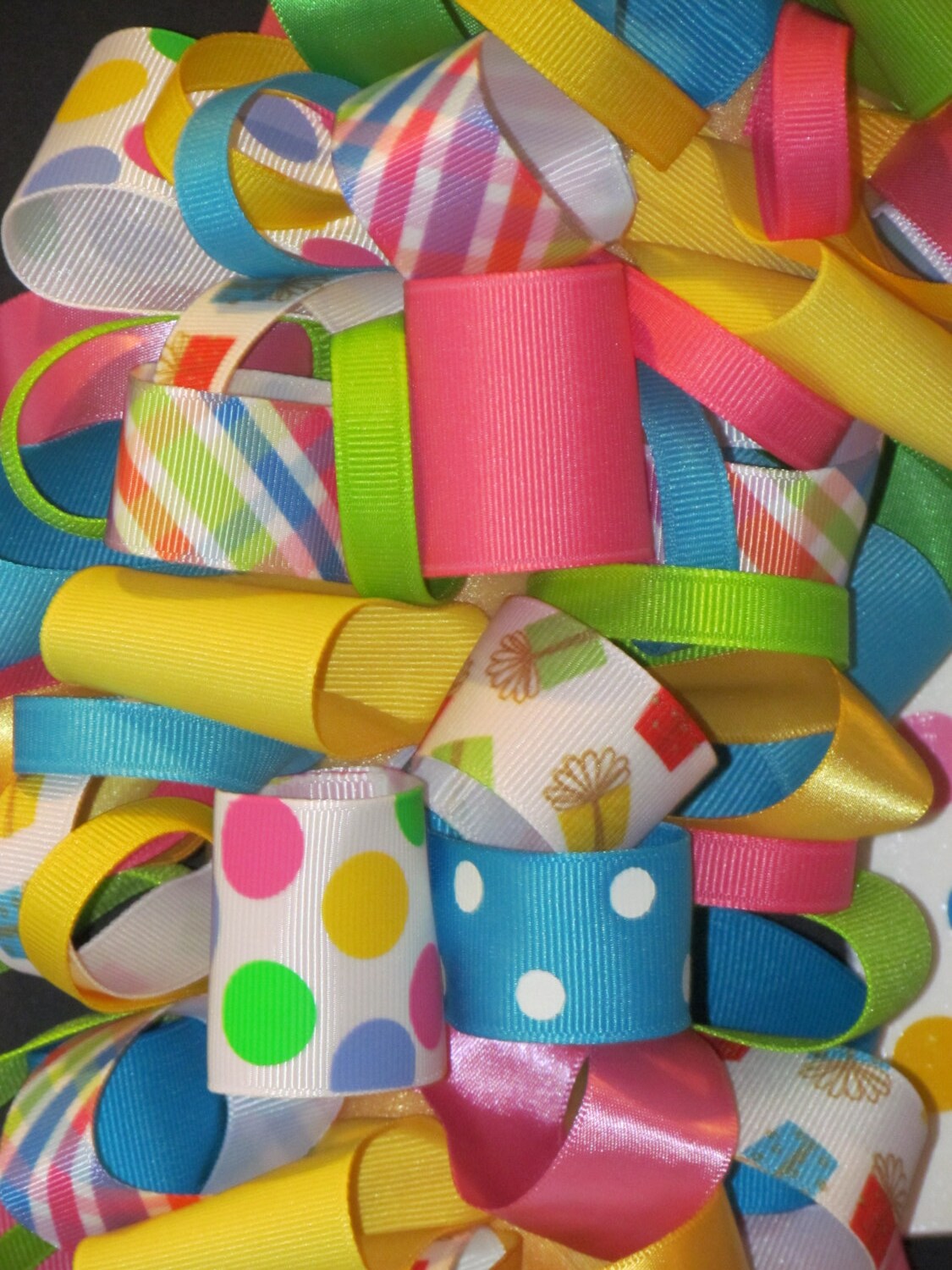 Birthday Ribbon Wreath - Etsy