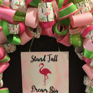 Flamingo Standing Tall Wreath - Etsy