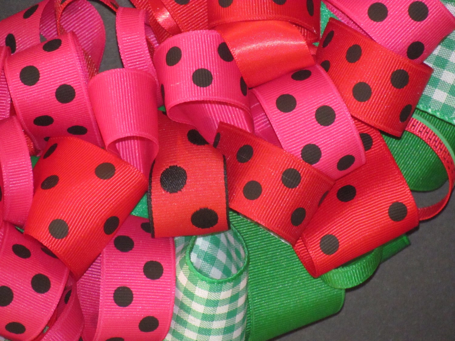 Watermelon Ribbon Wreath - Etsy