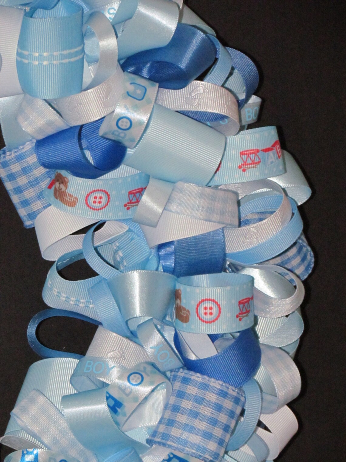 Baby Boy Ribbon Wreath | Etsy