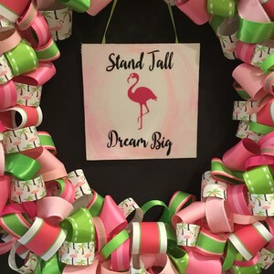 Flamingo Standing Tall Wreath - Etsy