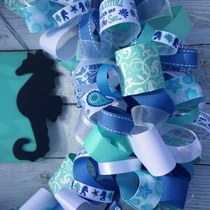 By the Sea Ribbon Wreath - Etsy
