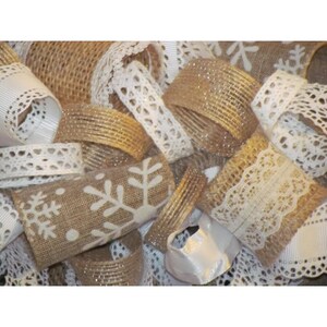Burlap Snowflake Wreath - Etsy
