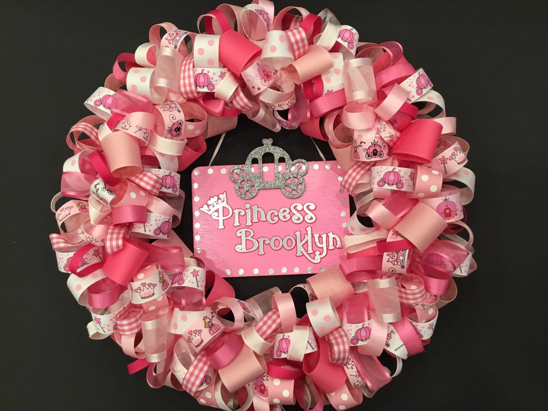 Pretty Princess Ribbon Wreath - Etsy