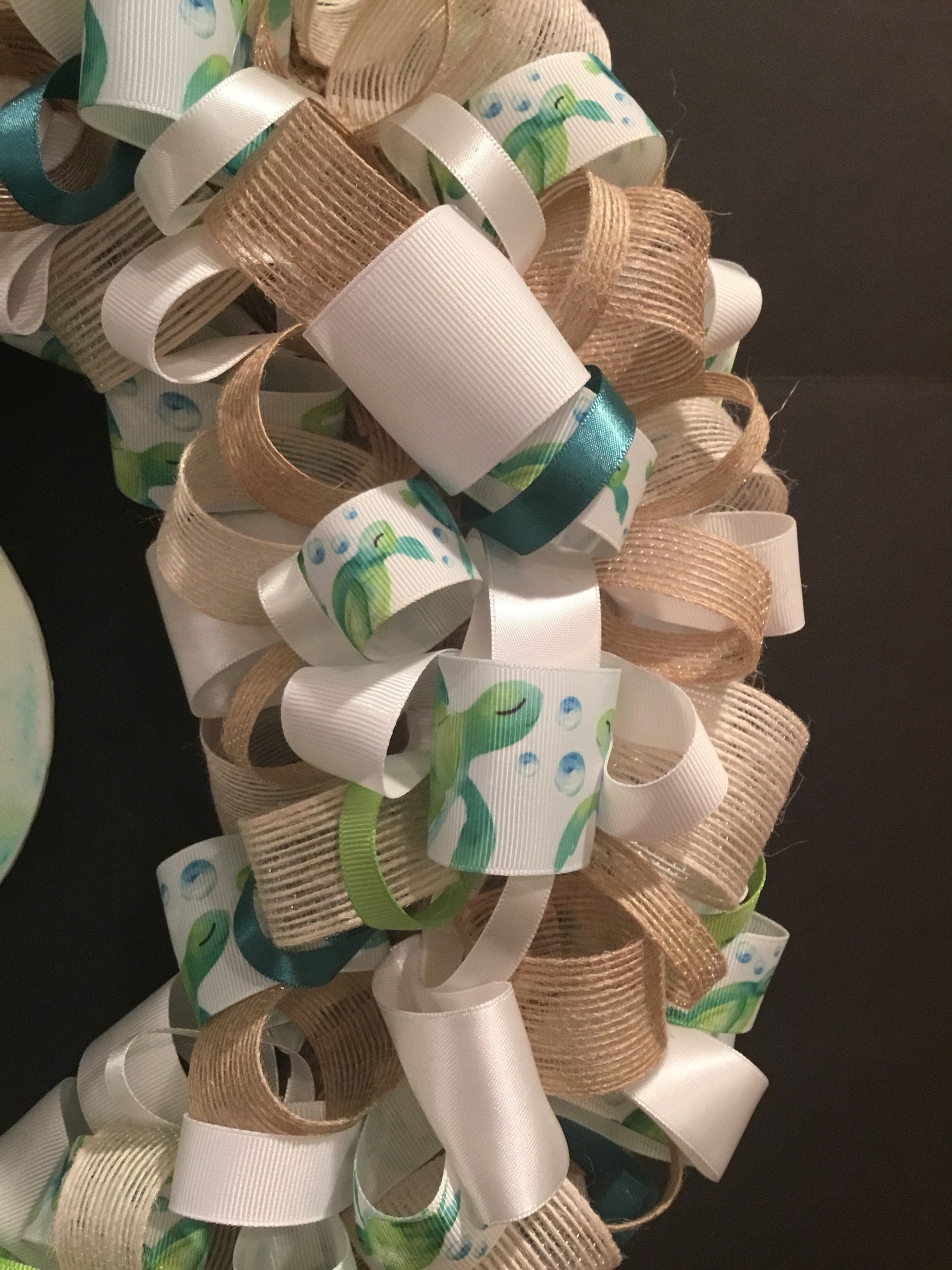 Sea Turtle Ribbon Wreath - Etsy