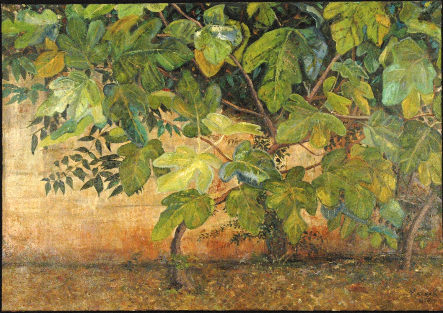 Fig Tree Oil Painting. Original Oil on Canvas 100 x 70 cm. | Etsy