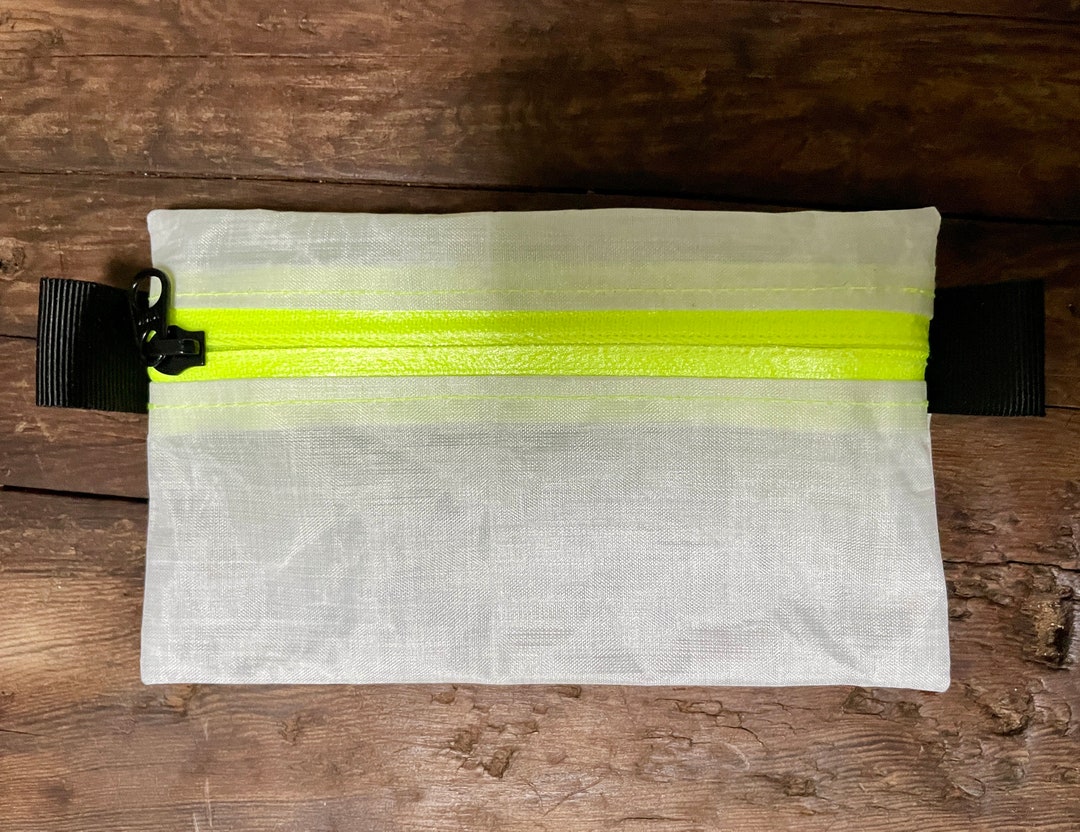 Ultralight Wallet, Mini Card Holder, White Dyneema Pouch With Neon ...