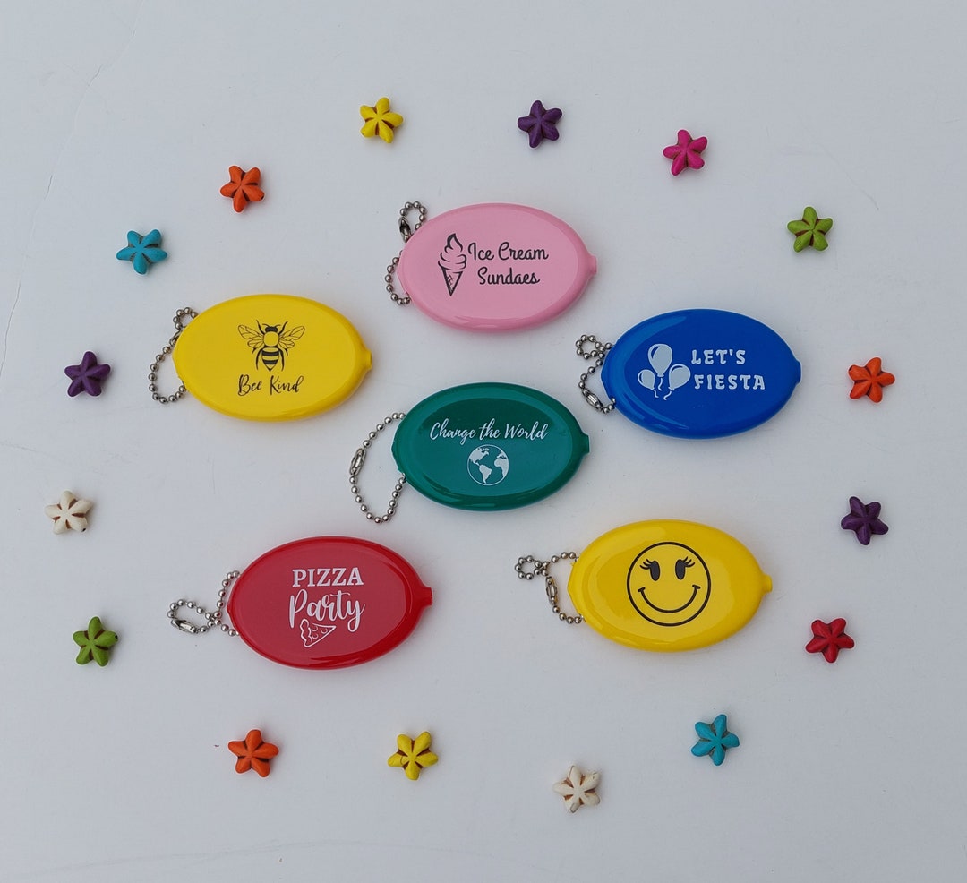 NEW Oval Rubber Vinyl Squeeze Coin Pouch Purse W/chain Made in USA - Etsy