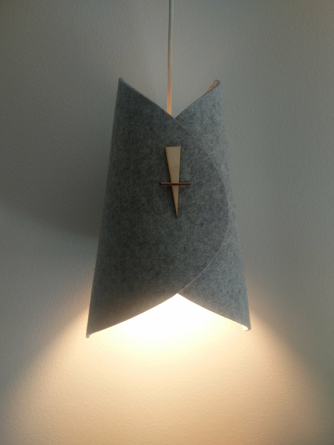 Felt Pendant Light Felt Light Fixture Felt Ceiling Light - Etsy UK