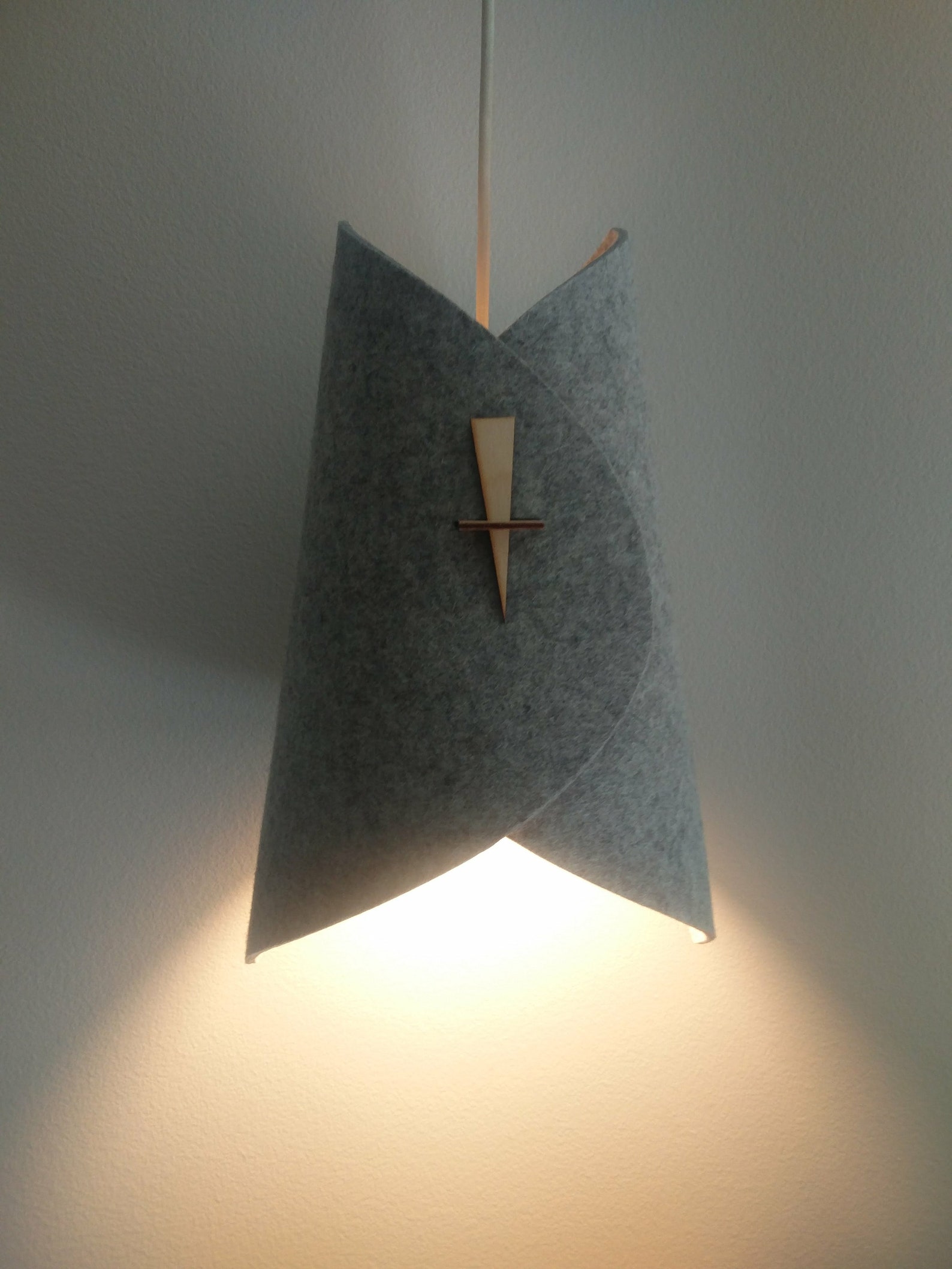 Felt Pendant Light Felt Light Fixture Felt Ceiling Light - Etsy UK
