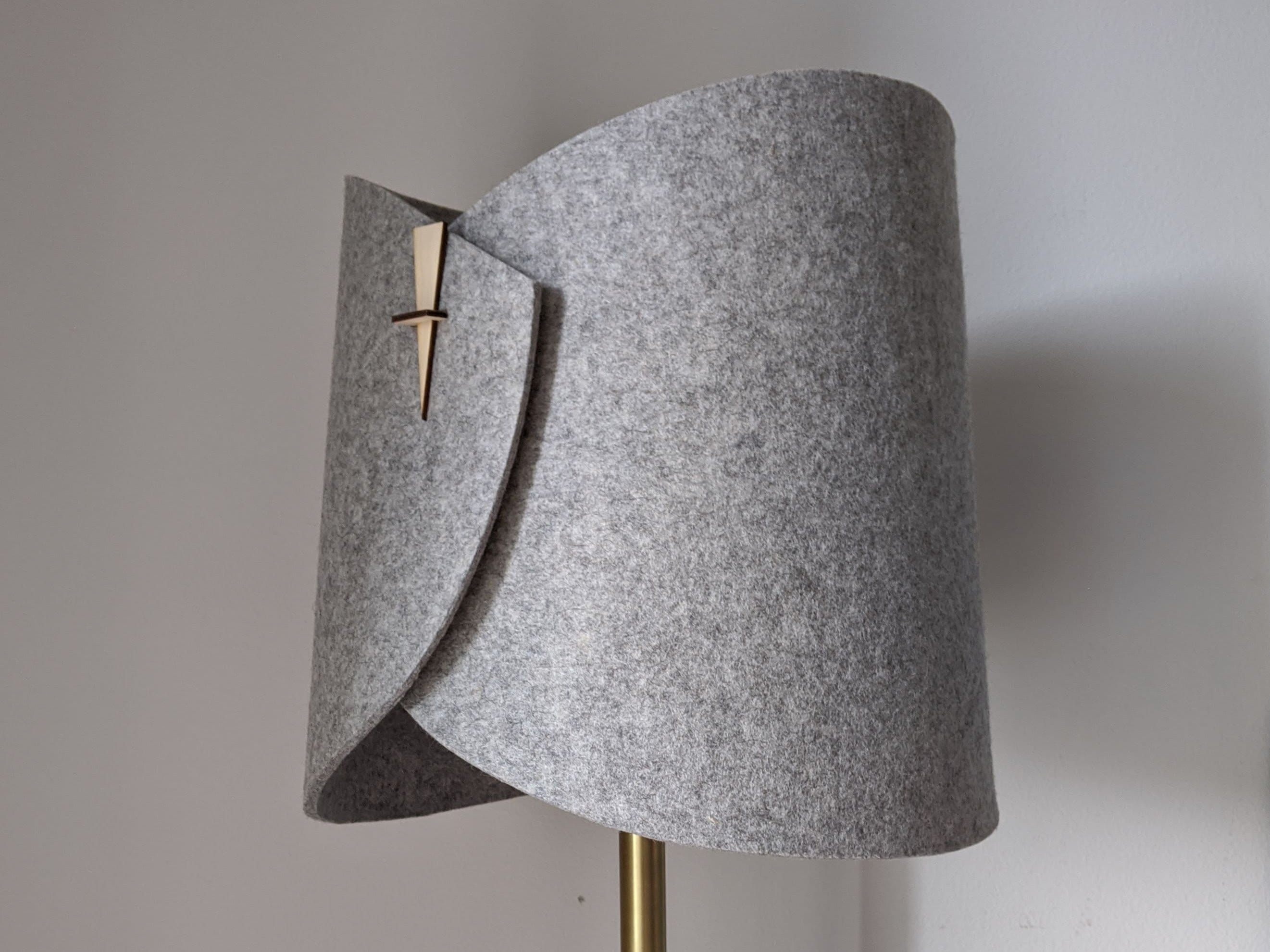 Felt Lamp Shade Felt Floor Lamp Shade Felt Table Lamp Shade Modern Lamp ...
