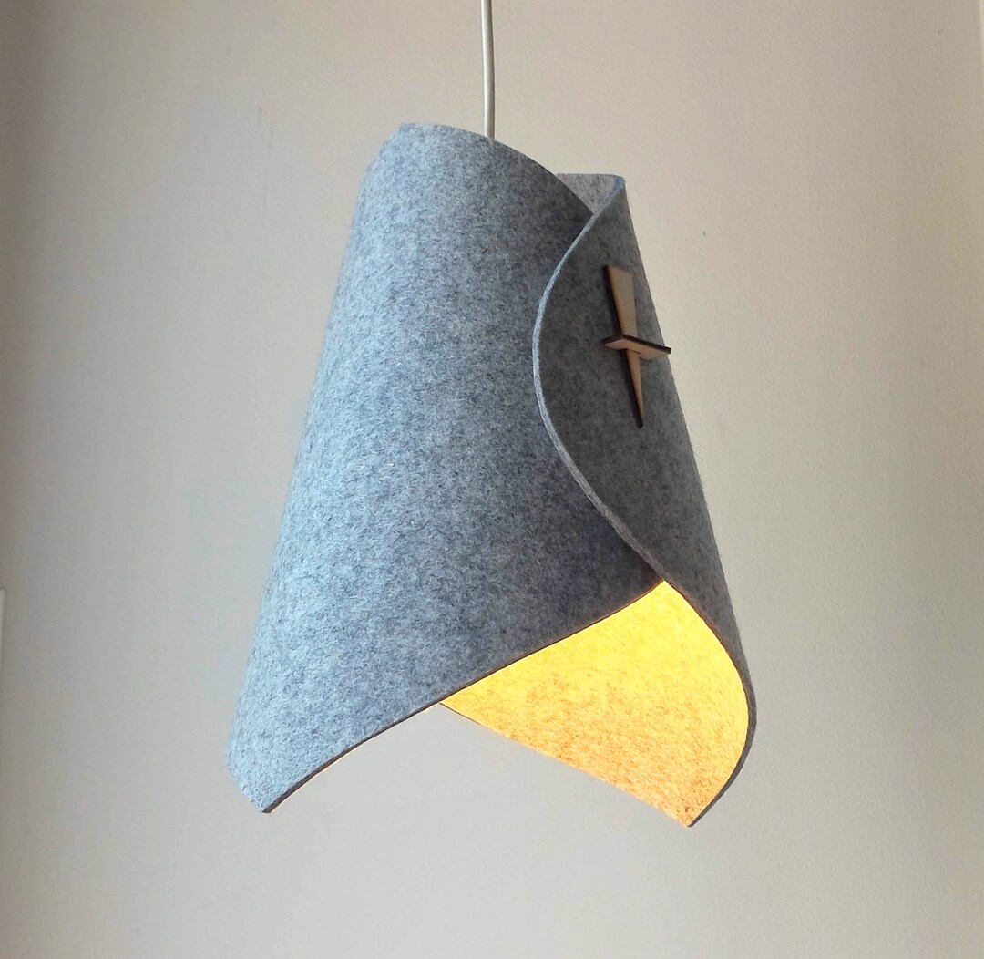 Felt Pendant Light Felt Light Fixture Felt Ceiling Light Fixture Felt ...