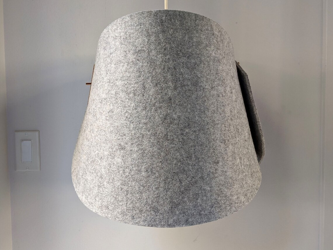 Felt Pendant Light Felt Light Fixture Felt Ceiling Light | Etsy