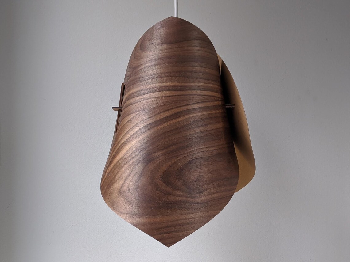 Wood Pendant Light Wood Light Fixture Wood Ceiling Light - Etsy