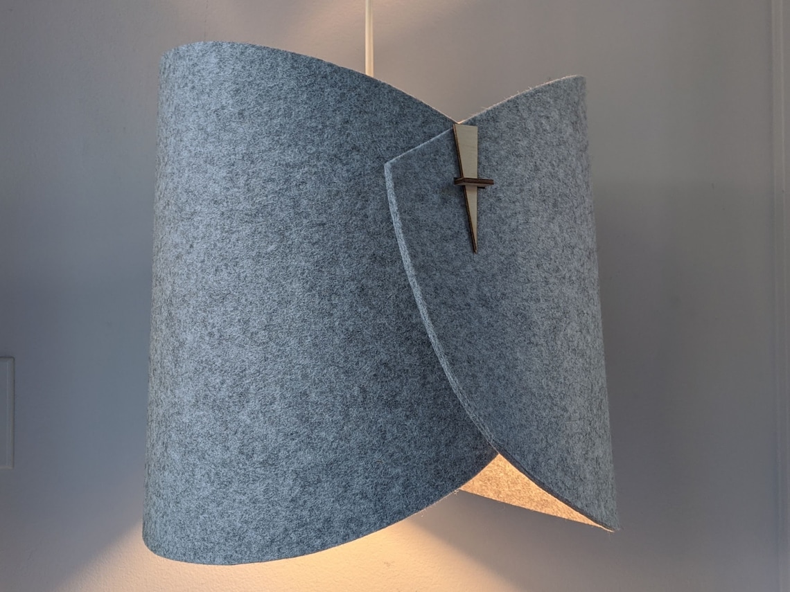 Felt Pendant Light Felt Light Fixture Felt Ceiling Light - Etsy