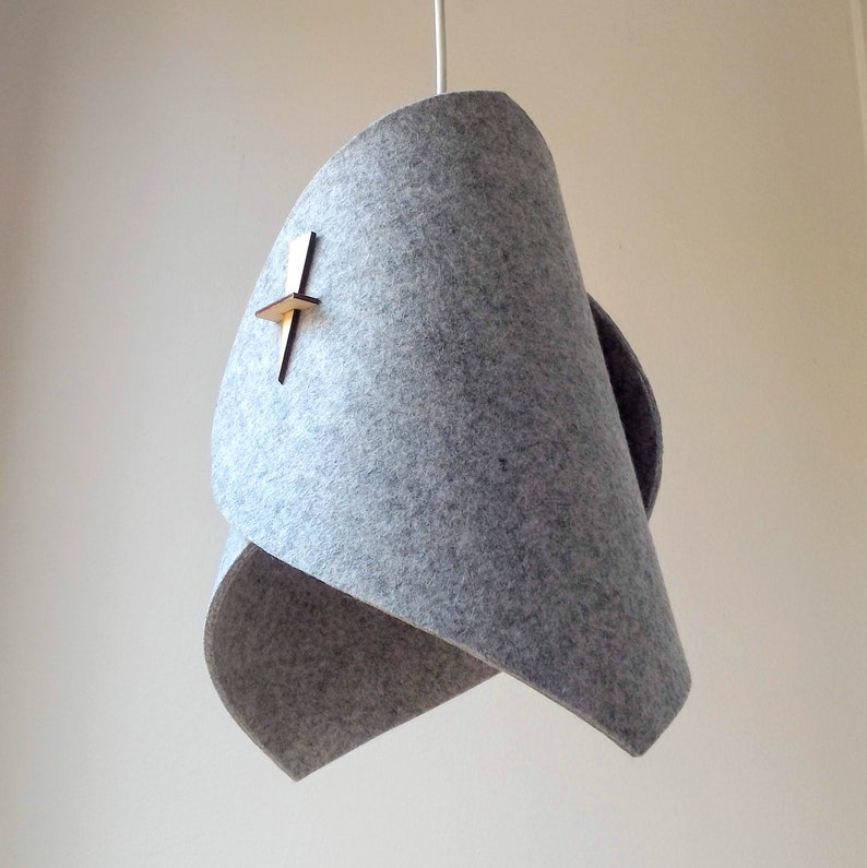 Felt Pendant Light Felt Light Fixture Felt Ceiling Light - Etsy