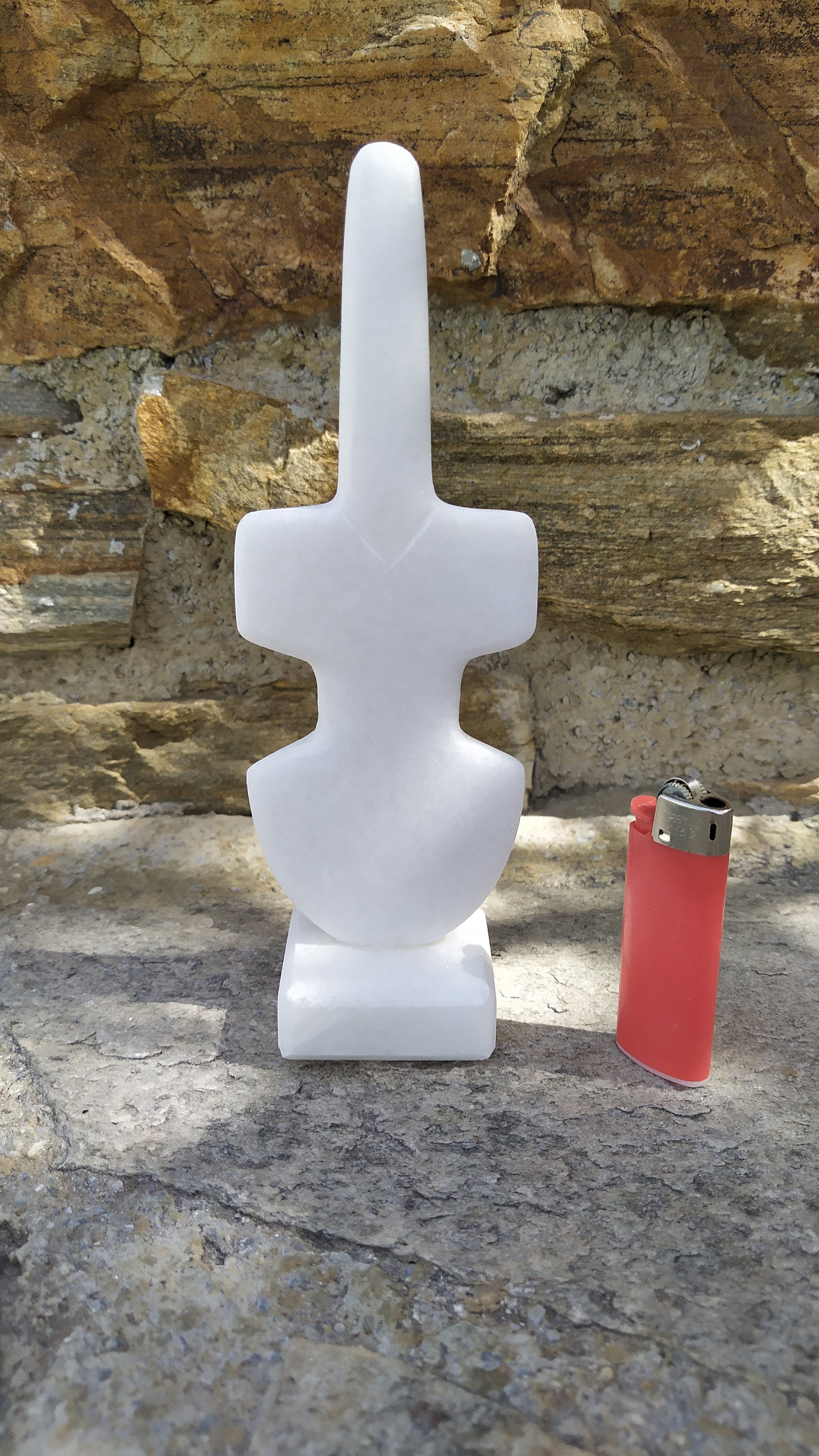 Violin-shaped Cycladic Figure Hand Carved White Marble 17 - Etsy