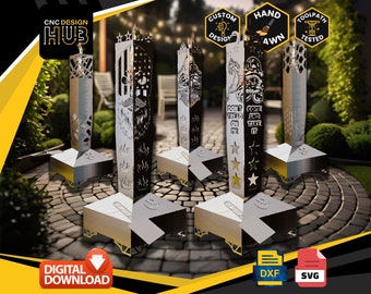 Smudge Pot DXF File Waste Oil Burner, Orchard Heater, 2-pieces, Instant ...