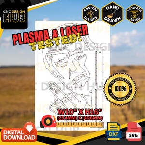 Trump Middle Finger Peaking Corner - Designed for CNC Machines - Plasma ...