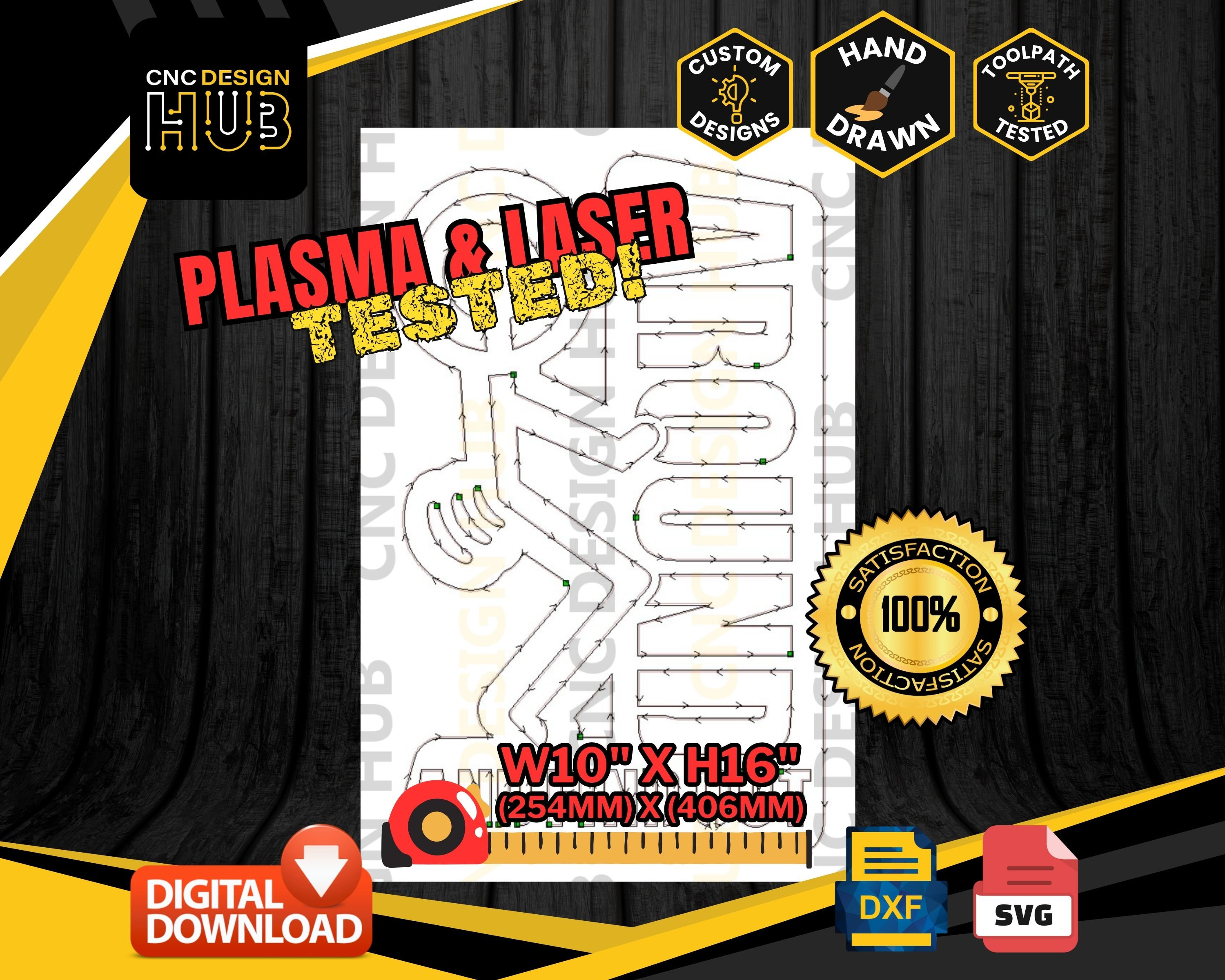 FAFO Metal Sign - Designed for CNC Machines - Plasma, Laser, Water Jet ...