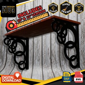 Shelf Brackets Bundle - X6 Designs Includes 10" & 12" - Designed for ...