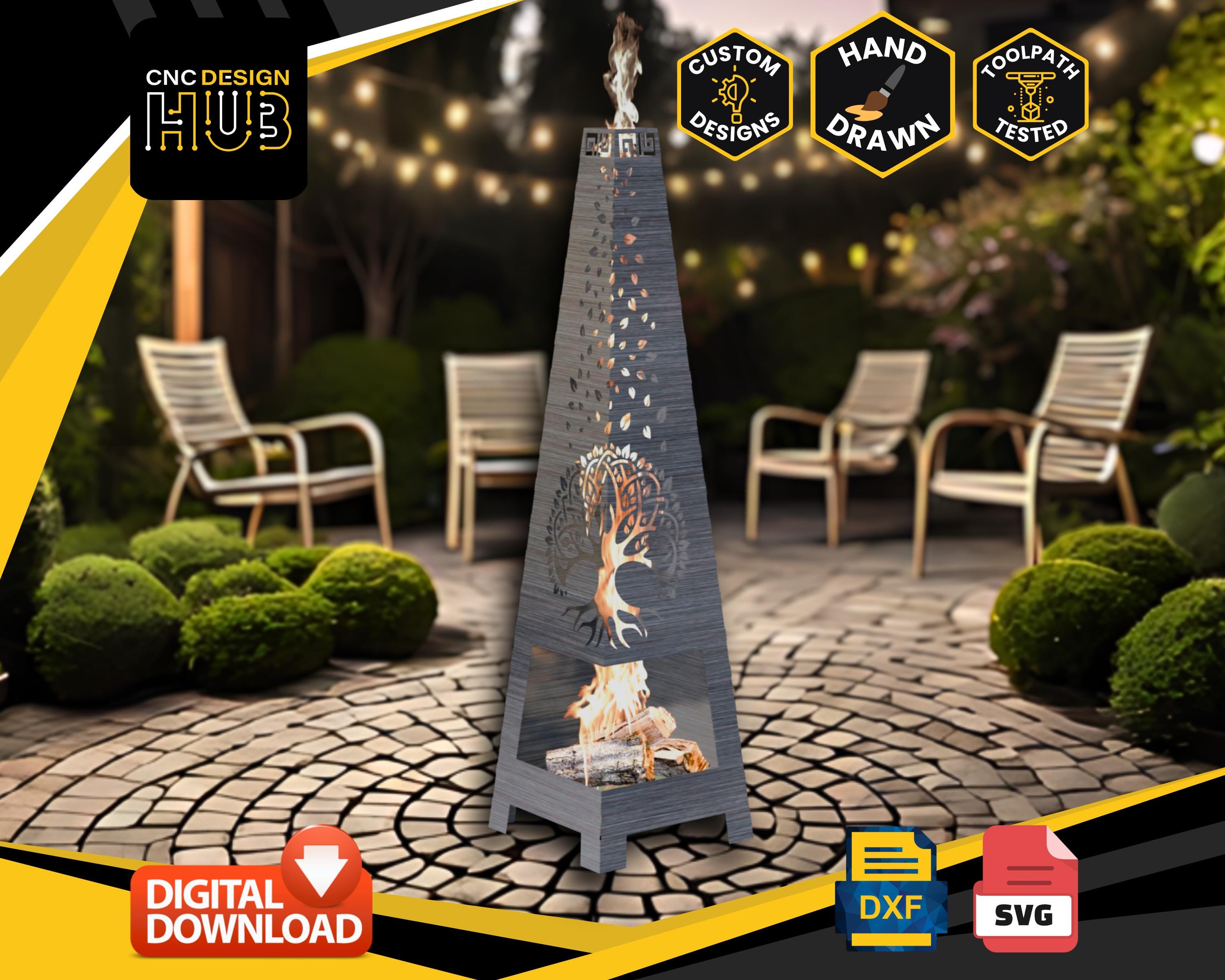 Tree of Life Log Burning Chimney Build Plans - Log Burner Heater ...