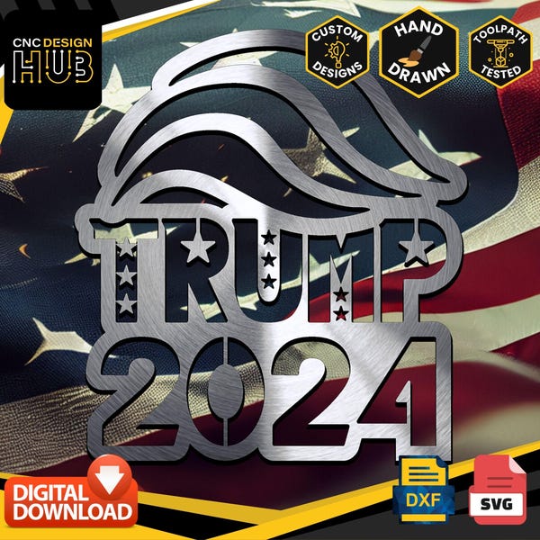 Trump 2024 Svg Laser Files - Etsy