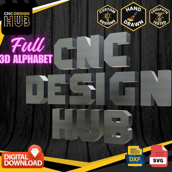 Alphabet Dxf File for Plasma - Etsy