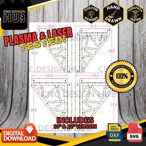 Shelf Brackets Bundle X6 Designs Includes 10 & 12 Designed for CNC ...