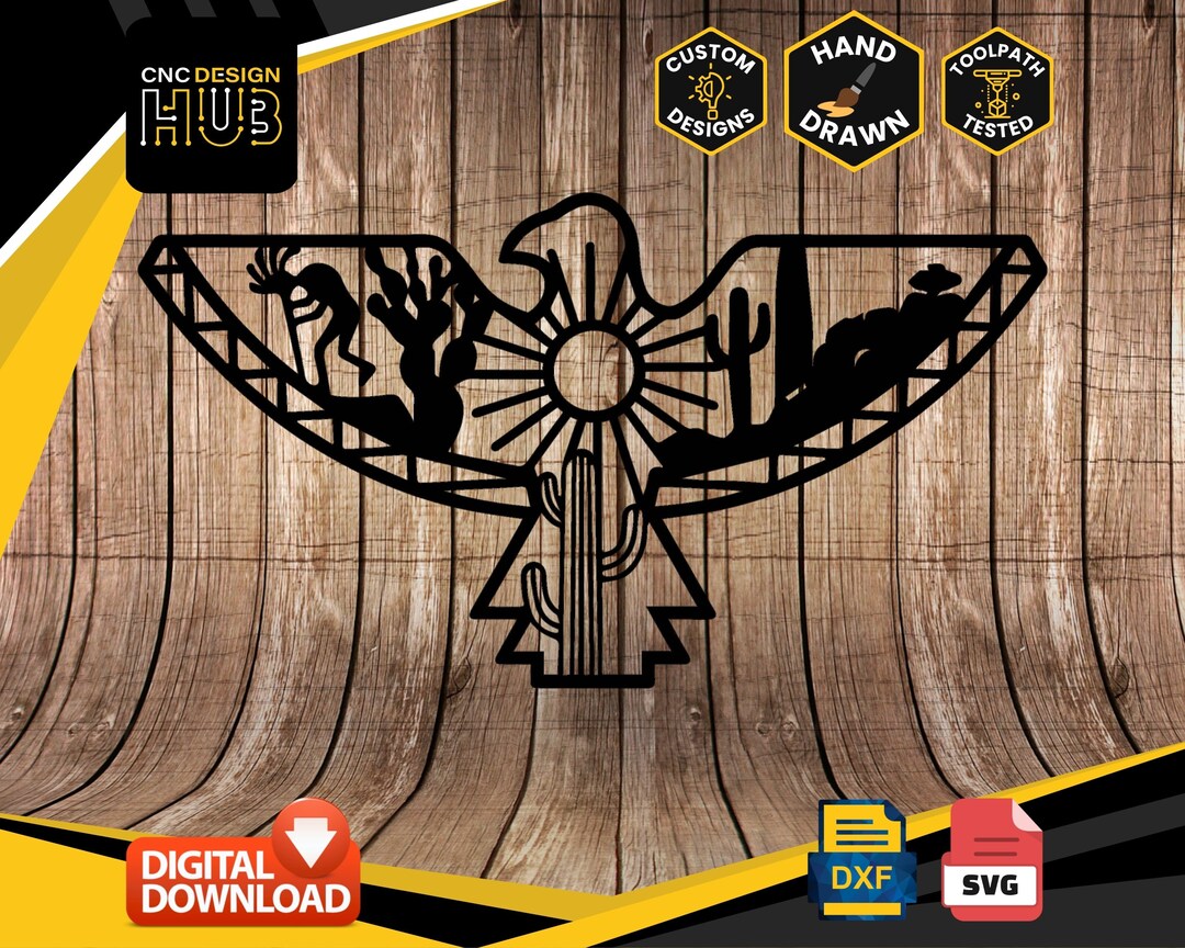 Aztec Eagle - Designed for CNC Machines - Plasma, Laser, Water Jet ...