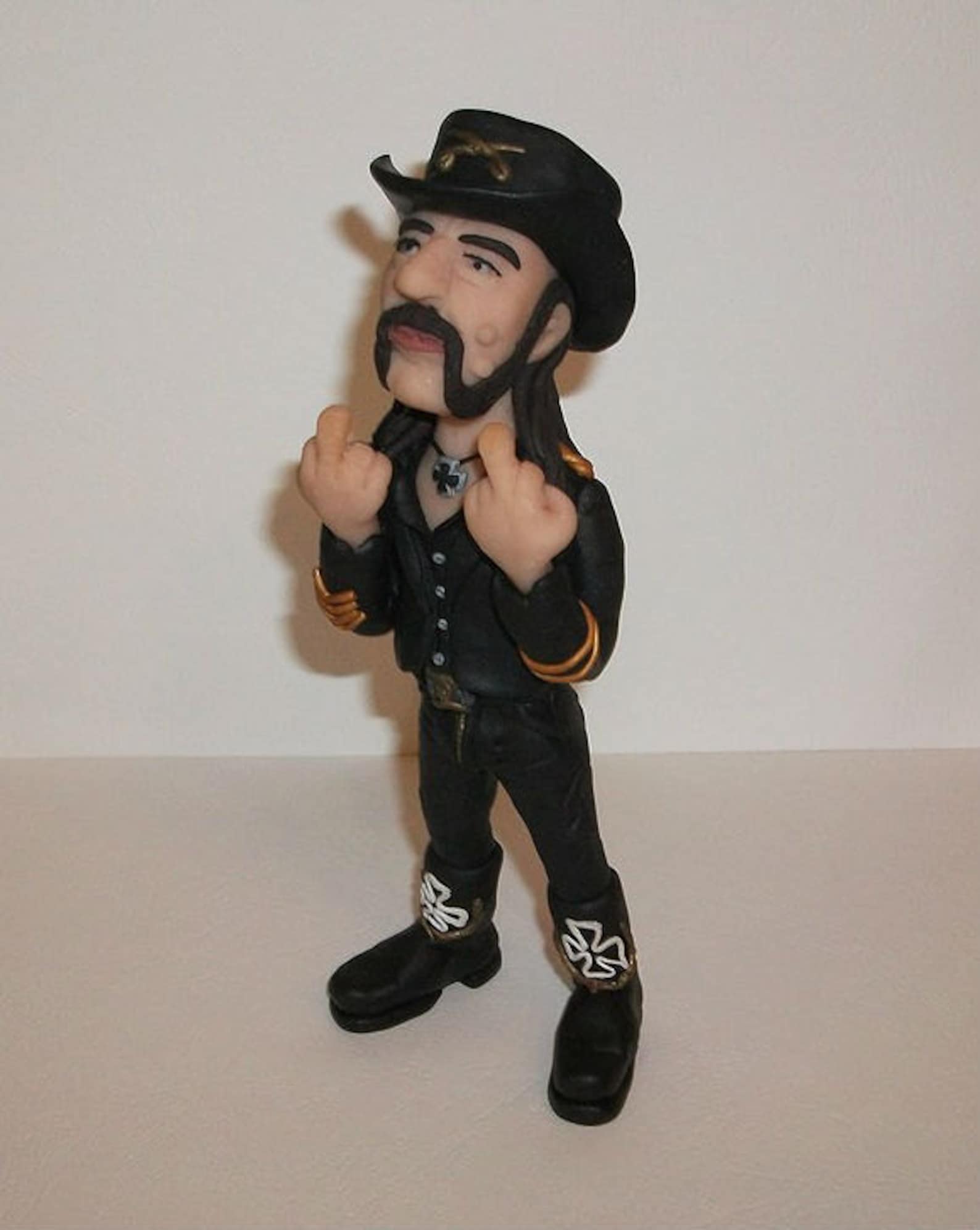 Lemmy Kilmister sculpture Motorhead polymer clay figurine | Etsy