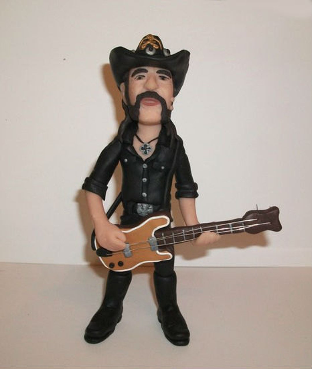 Lemmy Kilmister, Motorhead Sculpture, Polymer Clay Figurine - Hand ...