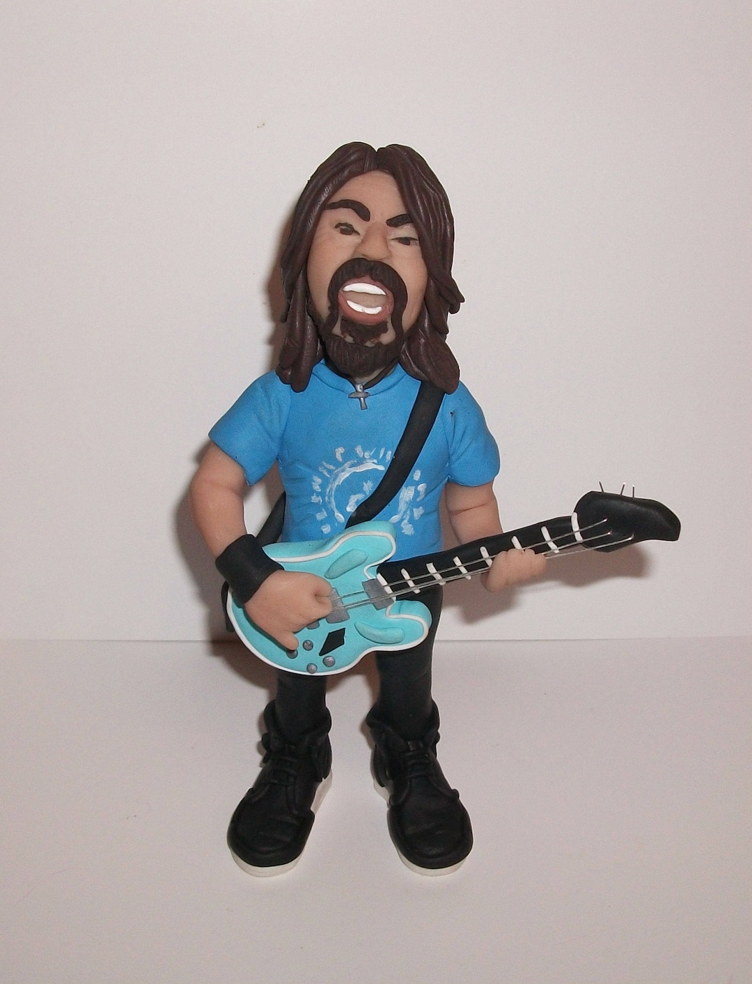 Dave Grohl, Foo Fighters Sculpture, Polymer Clay Figurine - Hand ...