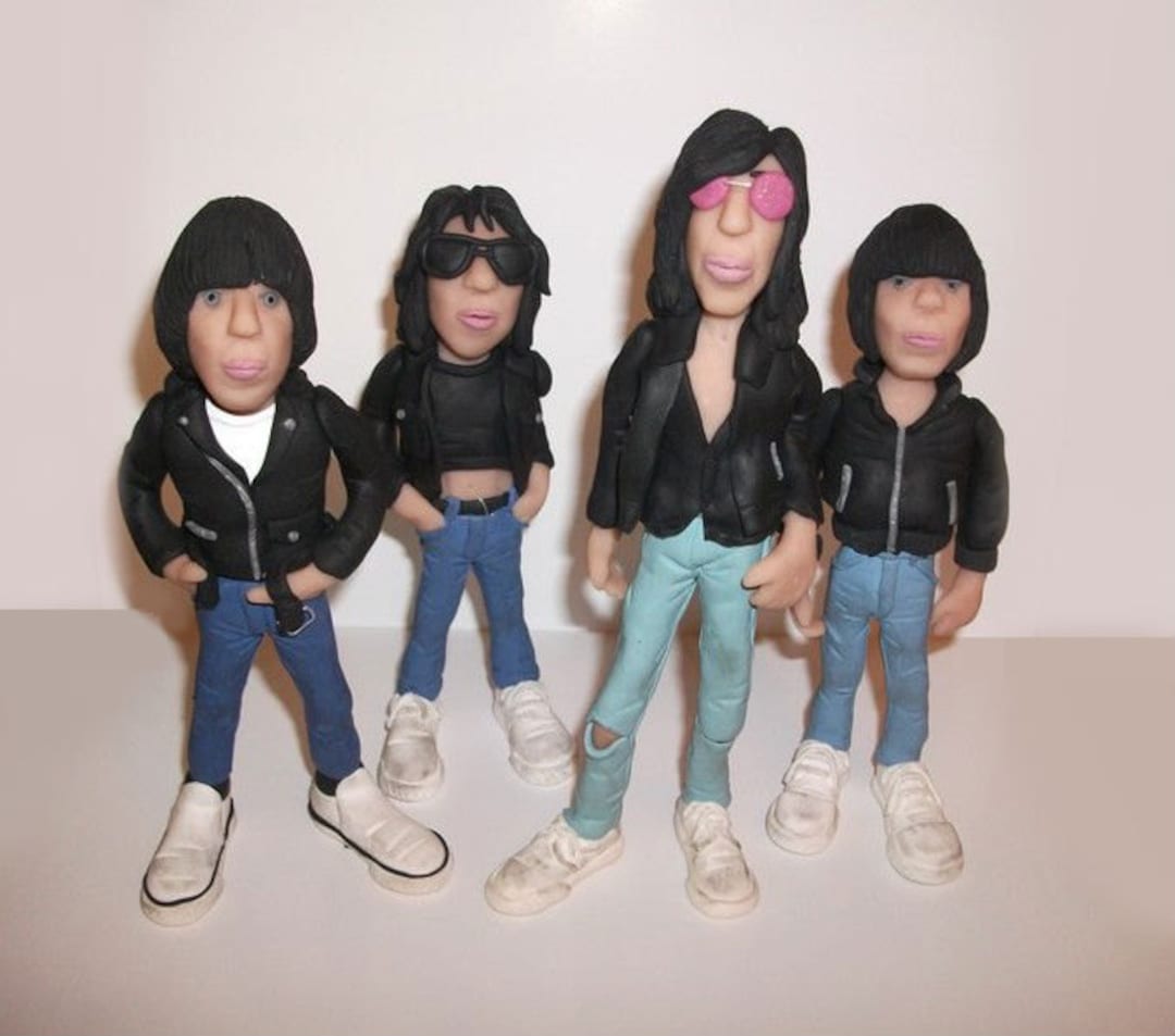 The Ramones Figurines, Polymer Clay Sculptures - Unique Hand Sculpted ...