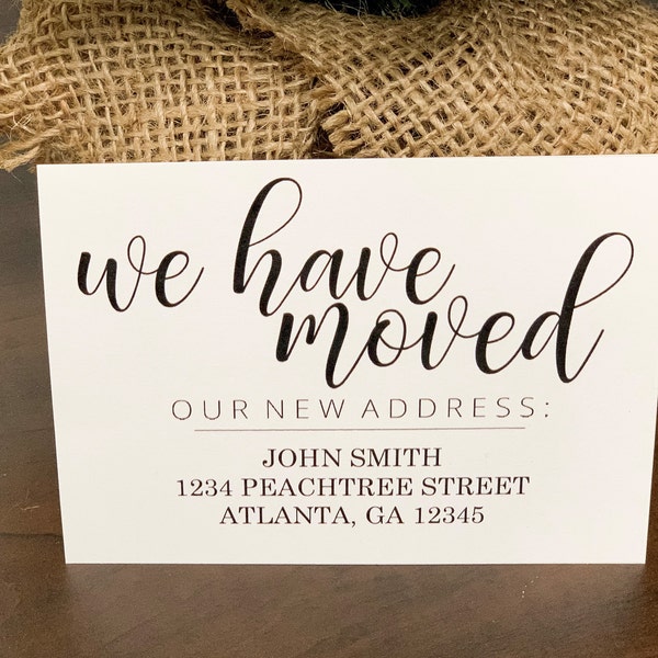 We Moved Address Labels - Etsy UK