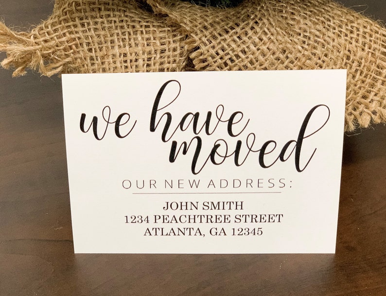 We Have Moved Cards - Printable & Editable - Digital Download - Etsy