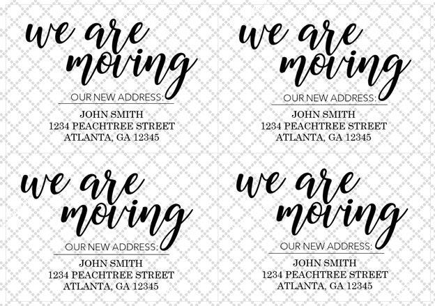 We Are Moving Sign Template