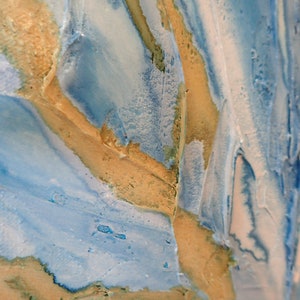 Ice Sheet; Original Texture Watercolor Painting; Canvas - Etsy Canada