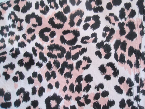 RARE ModZart British 80s PINK Leopard Print Jeans/ Vi… - Gem