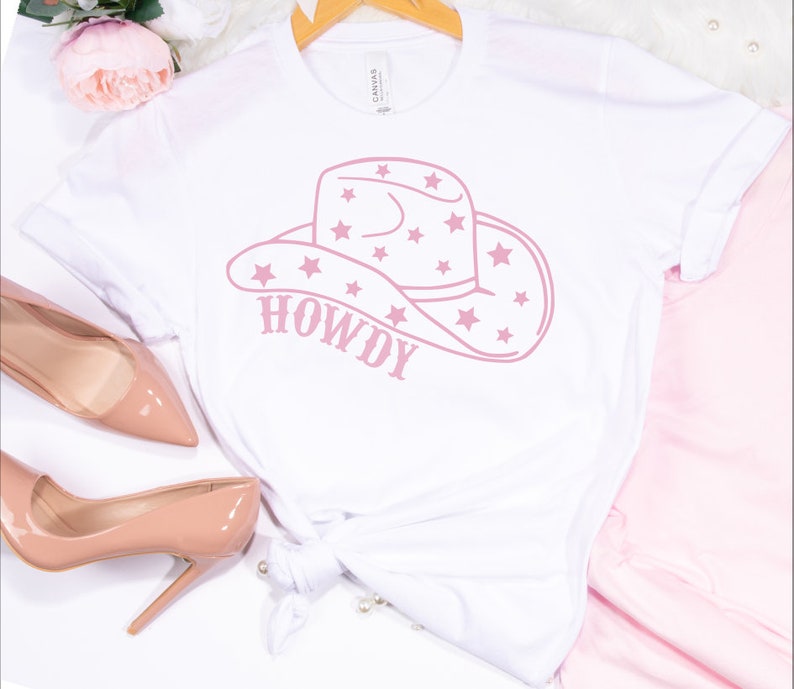 Howdy Star Print Cowboy Hat SVG DXF PNG Disco Space Cowgirl ...