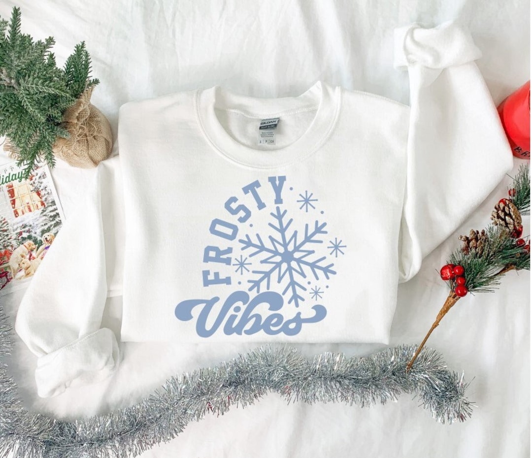 Frosty Vibes SVG PNG DXF Christmas Winter Instant Digital Download for ...