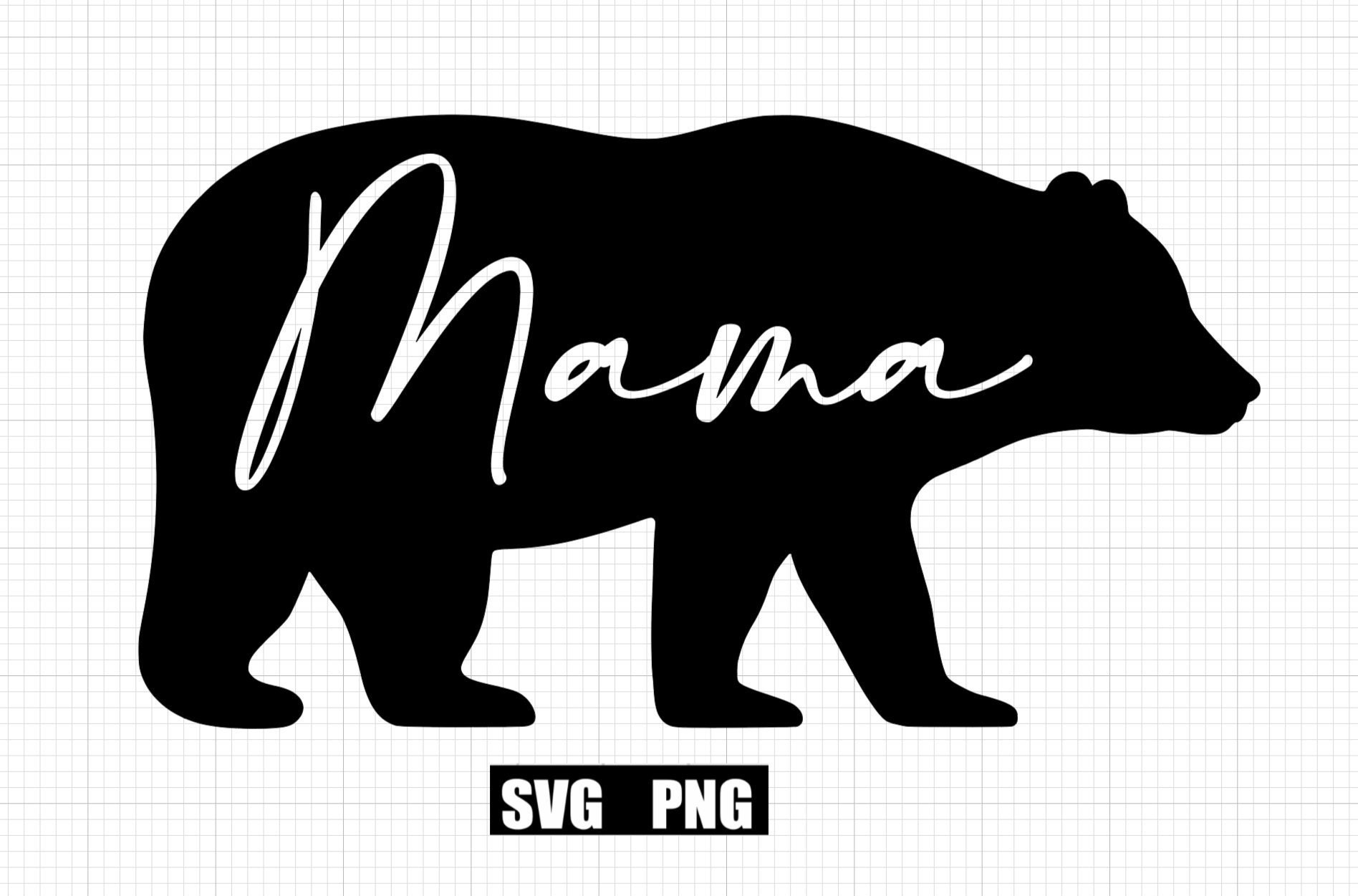 Mama Bear SVG PNG Instant Download Cut File for Cricut - Etsy