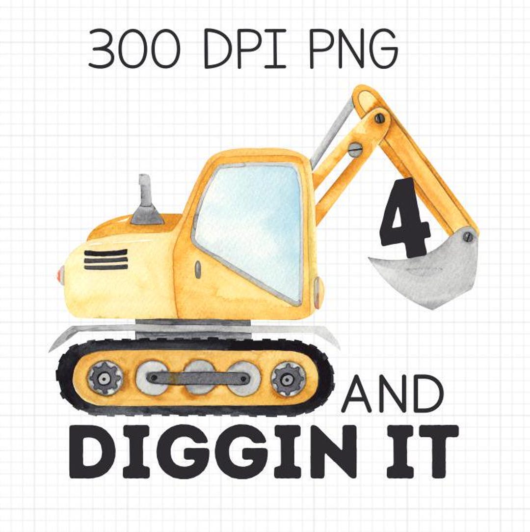 4 and Diggin It 300 DPI PNG Image File for Sublimation, DTF, Printing ...
