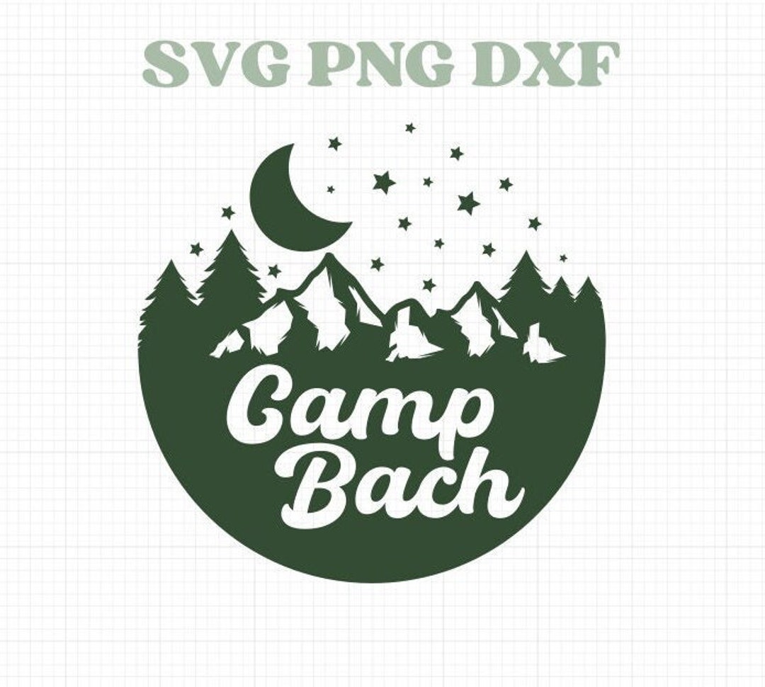 Camp Bach SVG PNG DXF | Camping Bachelorette Party Design | Instant ...