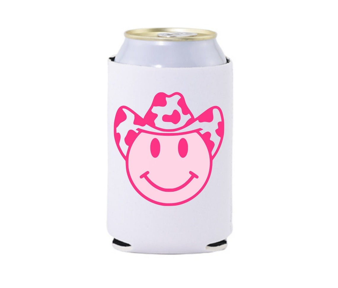 Cow Print Hat Smiley Face SVG PNG DXF Disco Cowboy Smiley Cow Print ...