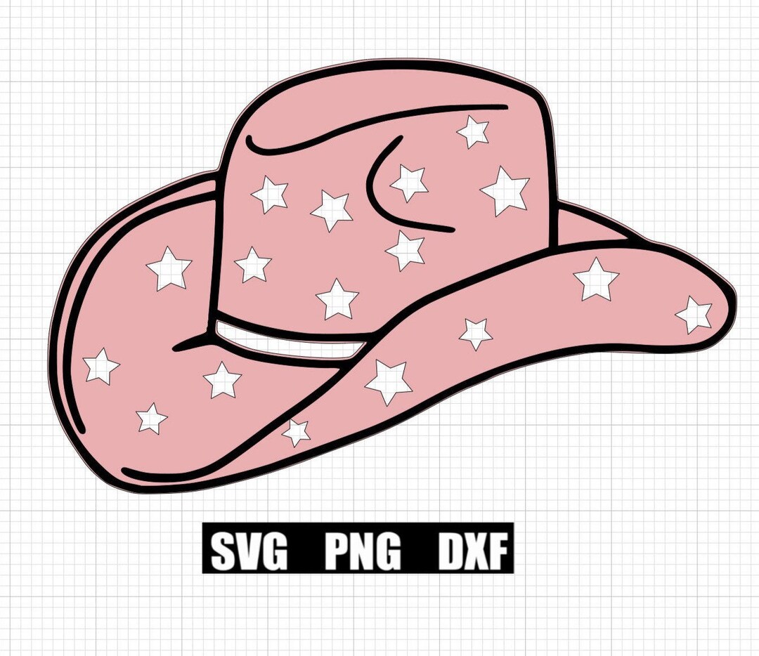Disco Cowboy Hat SVG DXF PNG Space Cowgirl Bachelorette Design ...