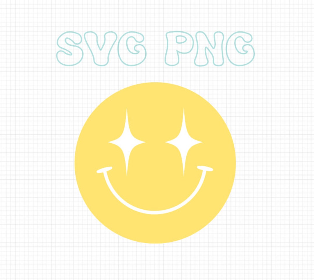 Sparkle Smiley Face SVG & PNG Flies for Cutting, Sublimation, DTF - Etsy