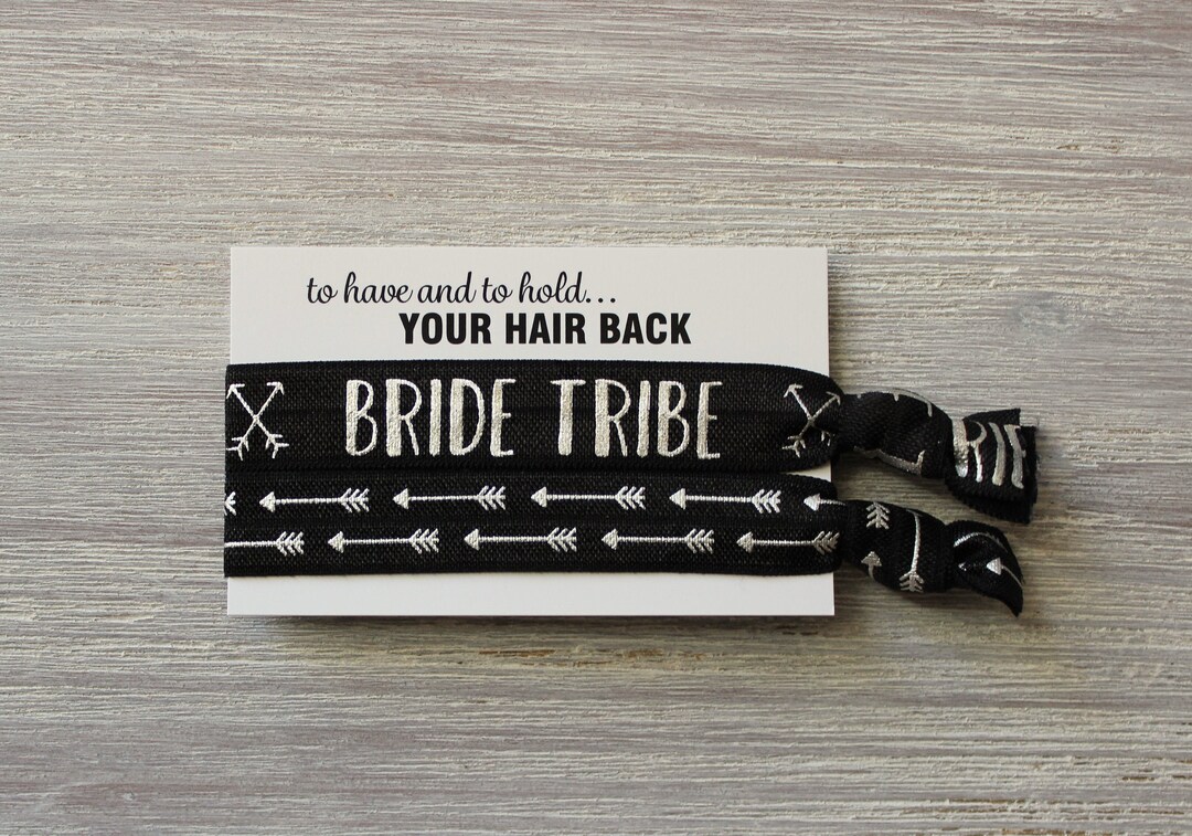 BRIDE TRIBE Arrows Silver Black-to Have and to Hold Your Hair Back ...
