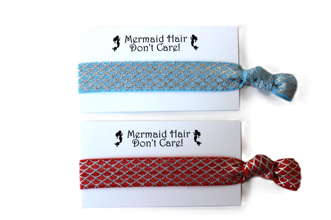 Mermaid Silver Scales Hair Ties-mermaid Hair Don't Care-thank You for ...