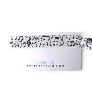 Music Notes Hair Ties-music-black White-to Have and to Hold Your Hair ...